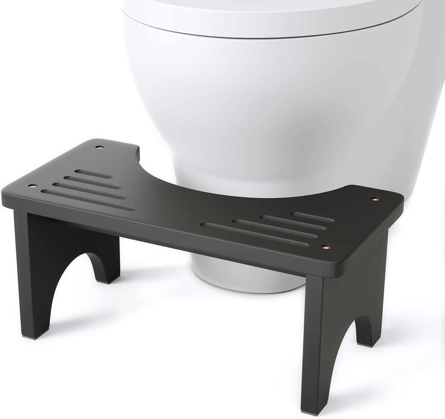 Wooden Squatting Toilet Stool for Adults, 6.7" Height Poop Stool Squat ...