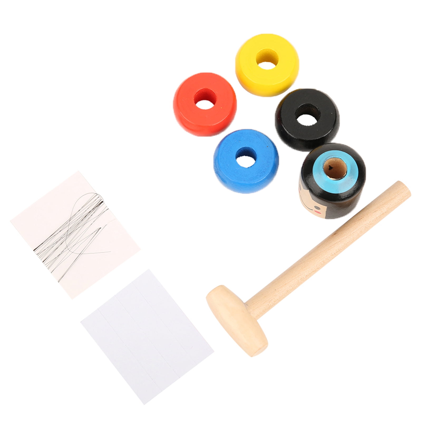 Wooden Stacking Block Toy Colorful Cute Pattern Children Educational ...