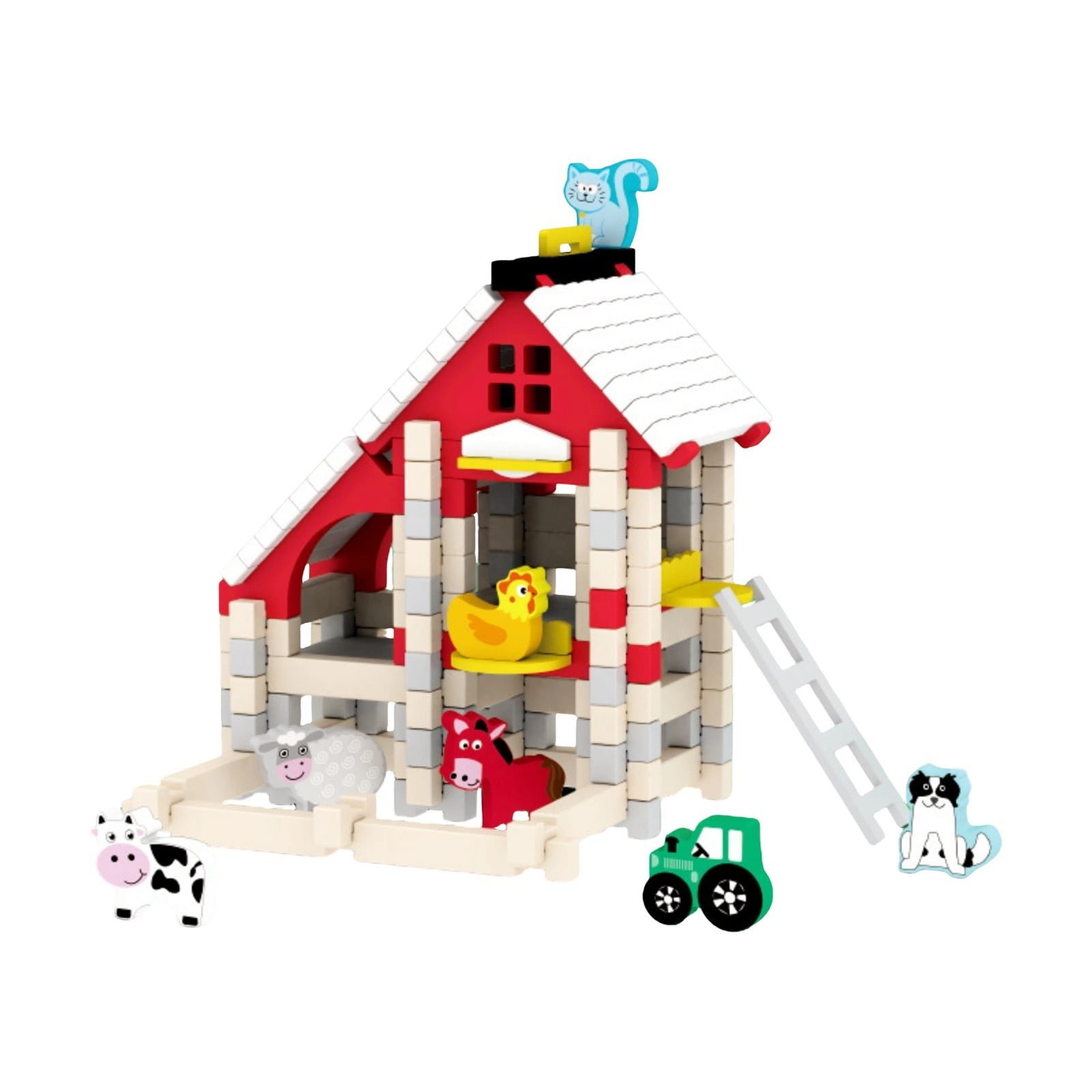 Wooden Stacking Blocks Pack Building Set for Kids Educational Toy That ...