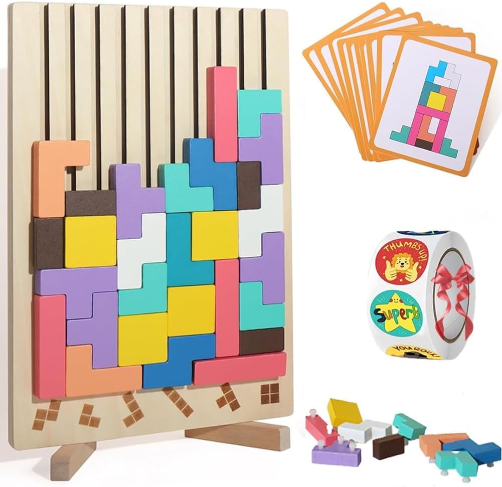 Wooden Stacking Puzzle Toy Wood Stacking Puzzle Toy, Wooden Stacking ...