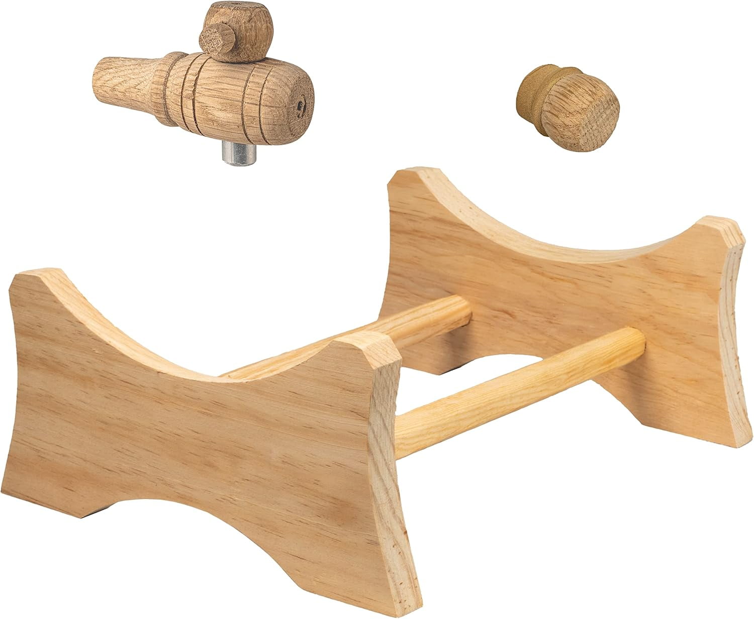 Wooden Stand, 3/4" Bung and Spigot for 5 Gallon Oak Aging Barrel (20 ...