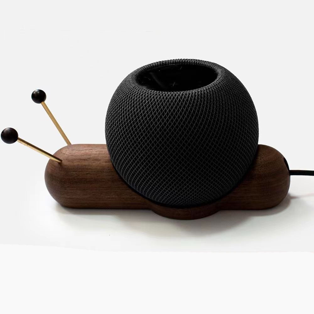 Wooden Stand for HomePod Mini,Real Wood Desktop Speaker Base Bracket ...