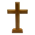 Wooden Standing Cross Decor Altar Cross with Stand Double-Sided Display ...