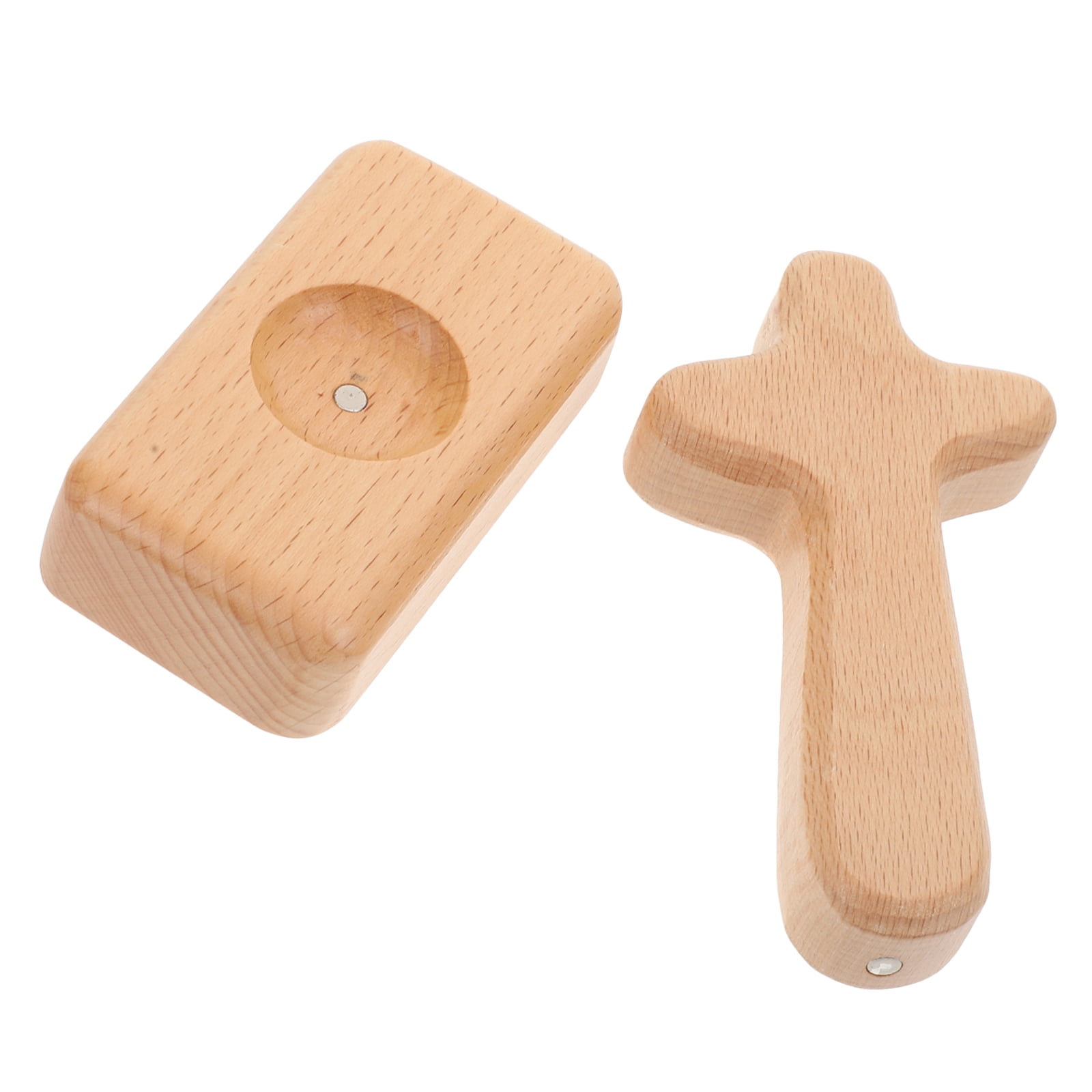 Wooden Standing Cross Decor Altar Cross with Stand Table Wooden Cross ...