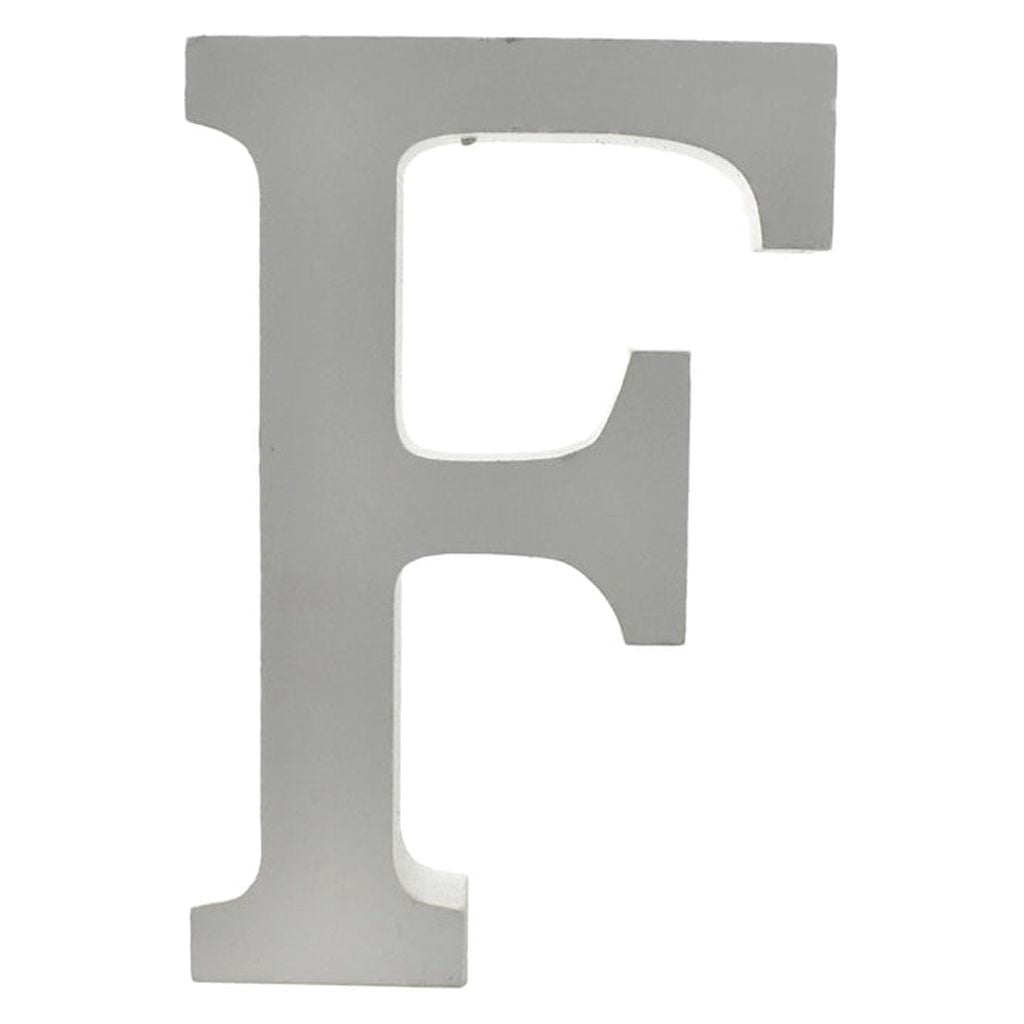 Wooden Standing Letter F, 4-3/4-Inch - White - Walmart.com