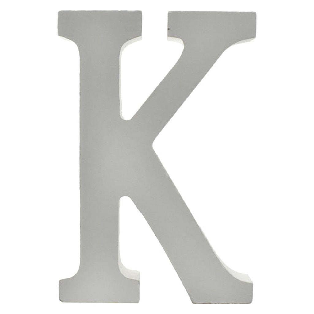 Wooden Standing Letter K, 4-3/4-Inch - White - Walmart.com