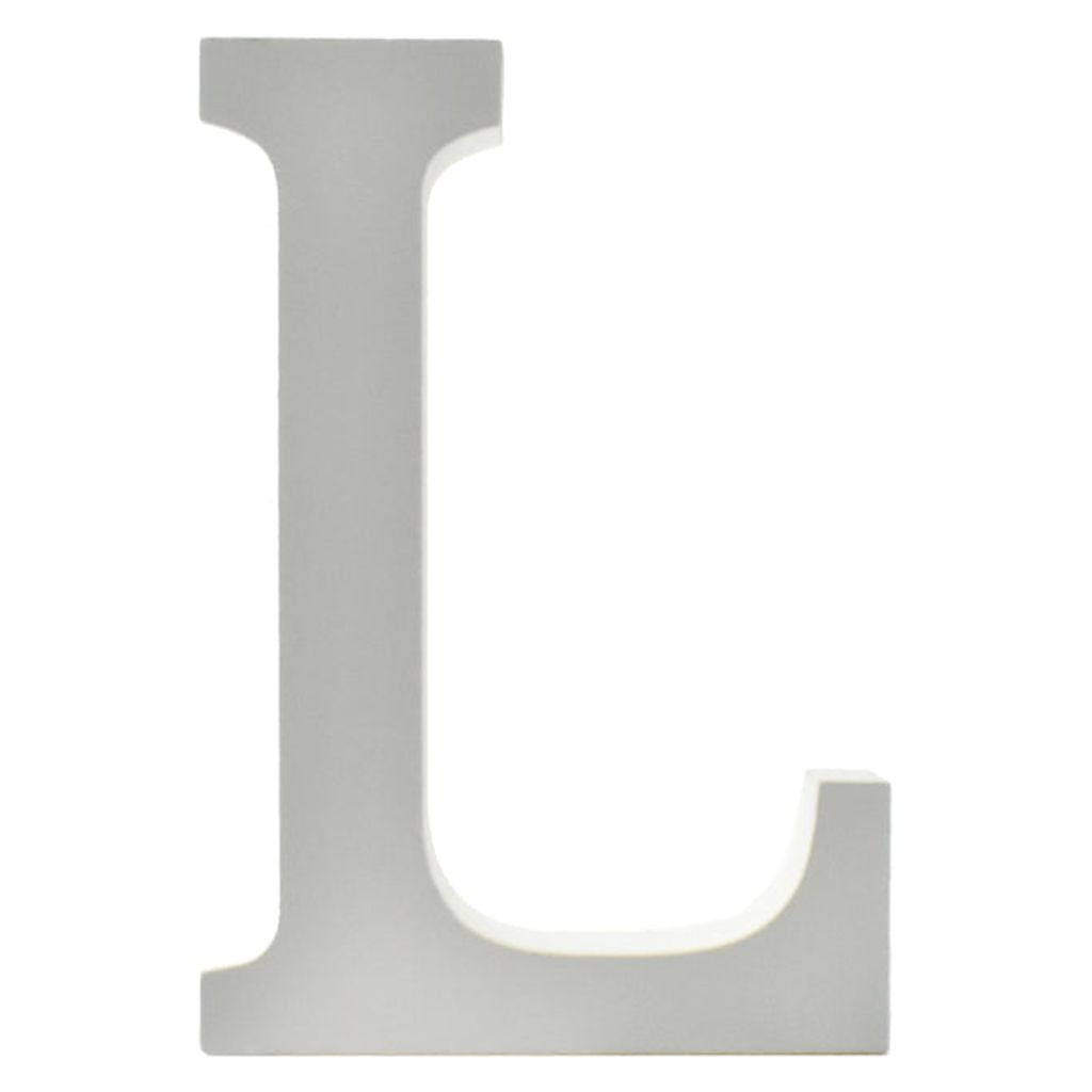 Wooden Standing Letter L, 4-3/4-Inch - White - Walmart.com