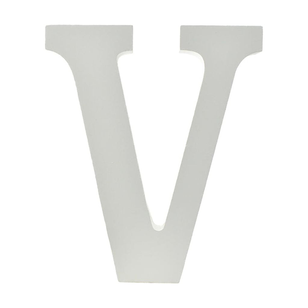 Wooden Standing Letter V, 4-3/4-Inch - White - Walmart.com