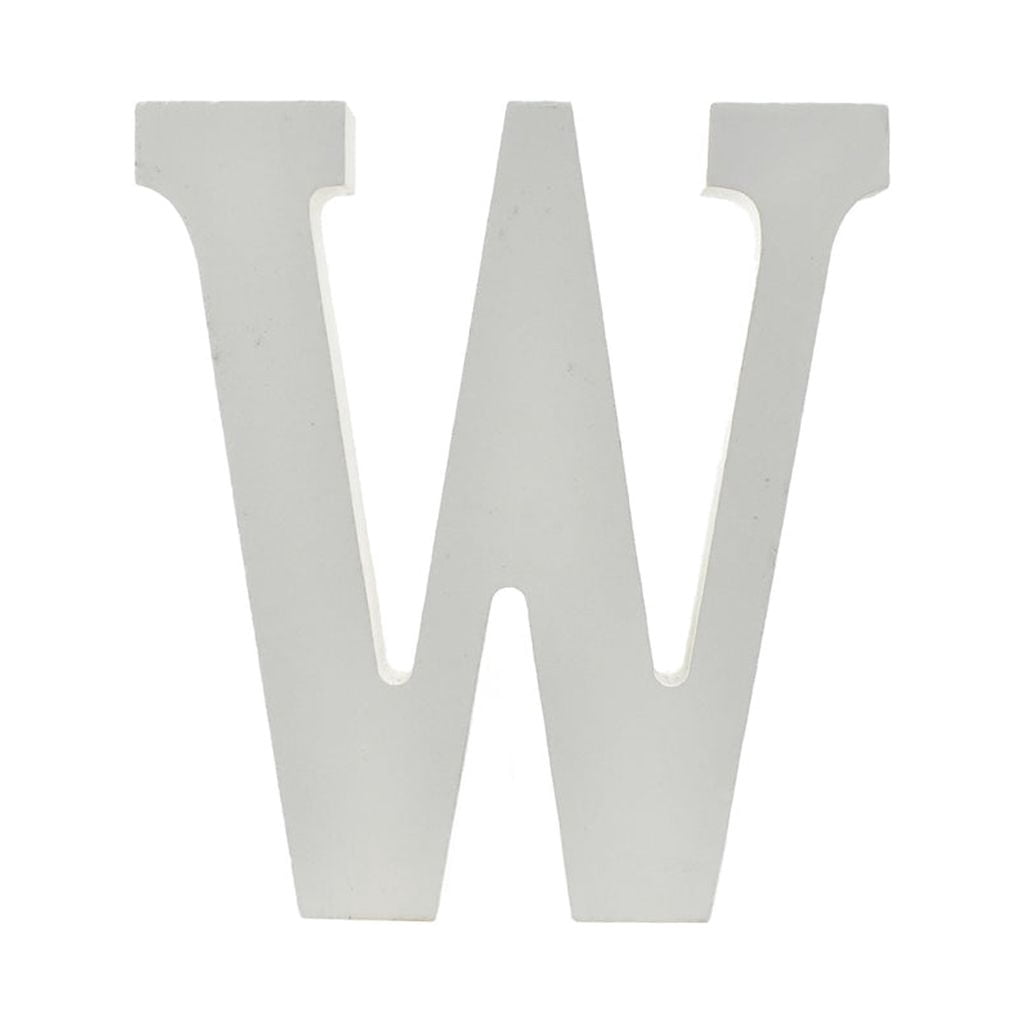 Wooden Standing Letter W, 4-3/4-Inch - White - Walmart.com