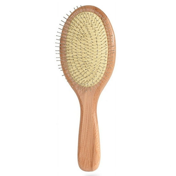 Wooden Steel Needle Hair Brush Pin Hairbrush Scalp Massage Improve ...