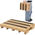 Wooden Step Stool 3 Inch One-Step Non-Slip Outdoor Platform Heavy Duty ...