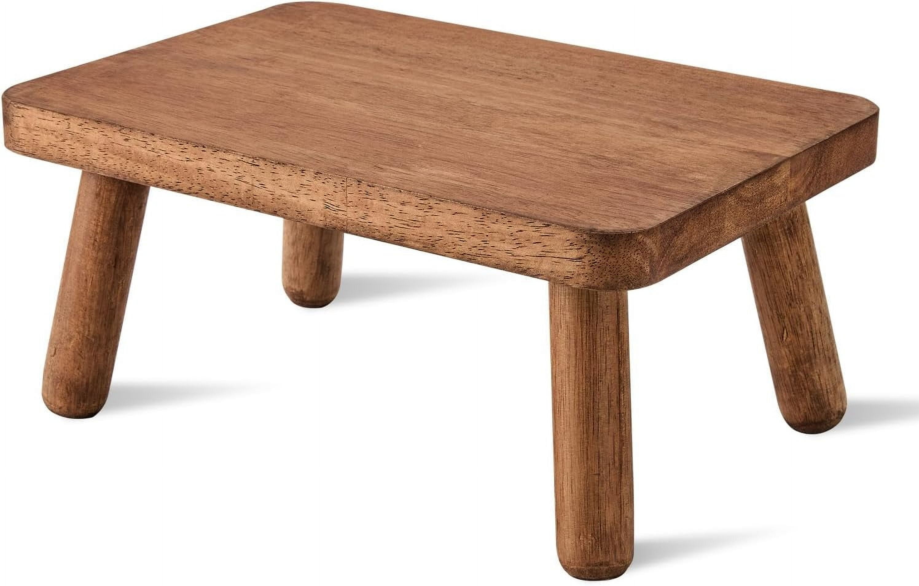 Wooden Step Stool Anti-Slip Step Stools for Adults Heavy Duty Stepping ...