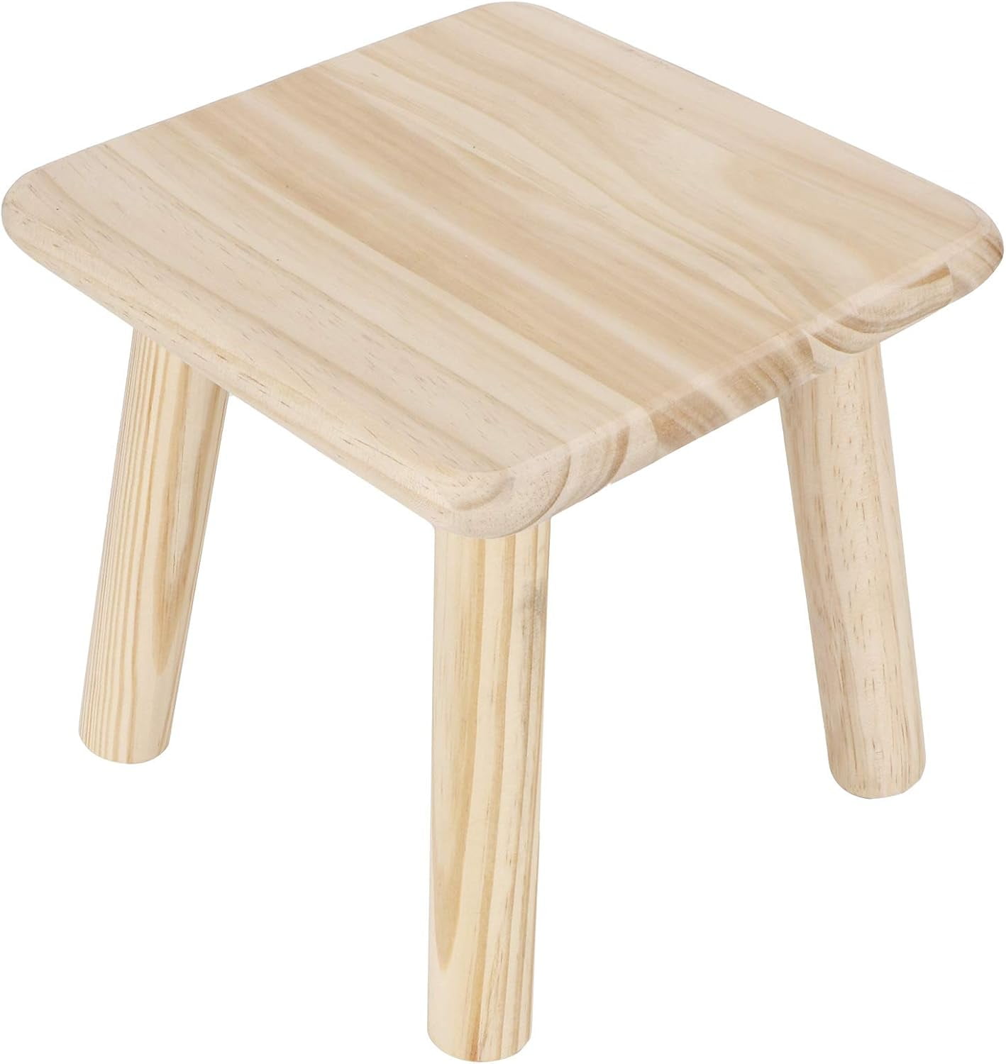 Wooden Step Stool for Multifunctional Use, Solid Wood Construction with ...