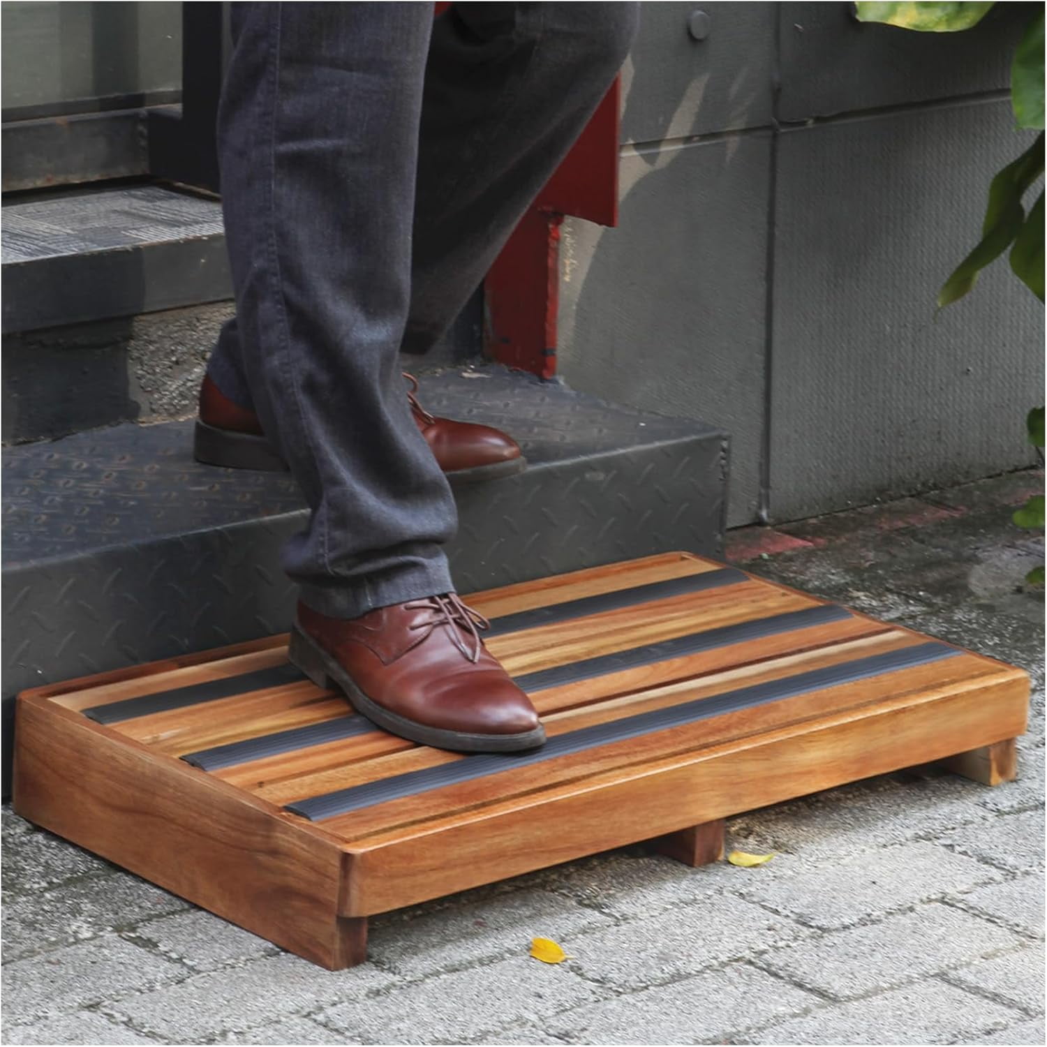 Wooden Step Stool, Non-Slip Surface 3.5” Height One Step Stools ...