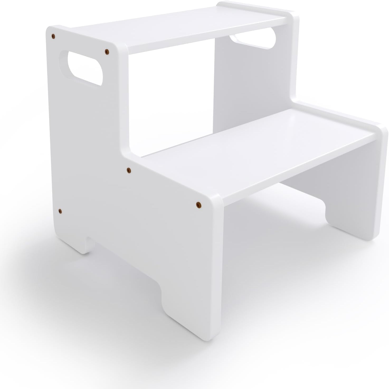 Wooden Step Stool,Two Step Stool for Kids/Adults,Supports 300 lbs Kids ...