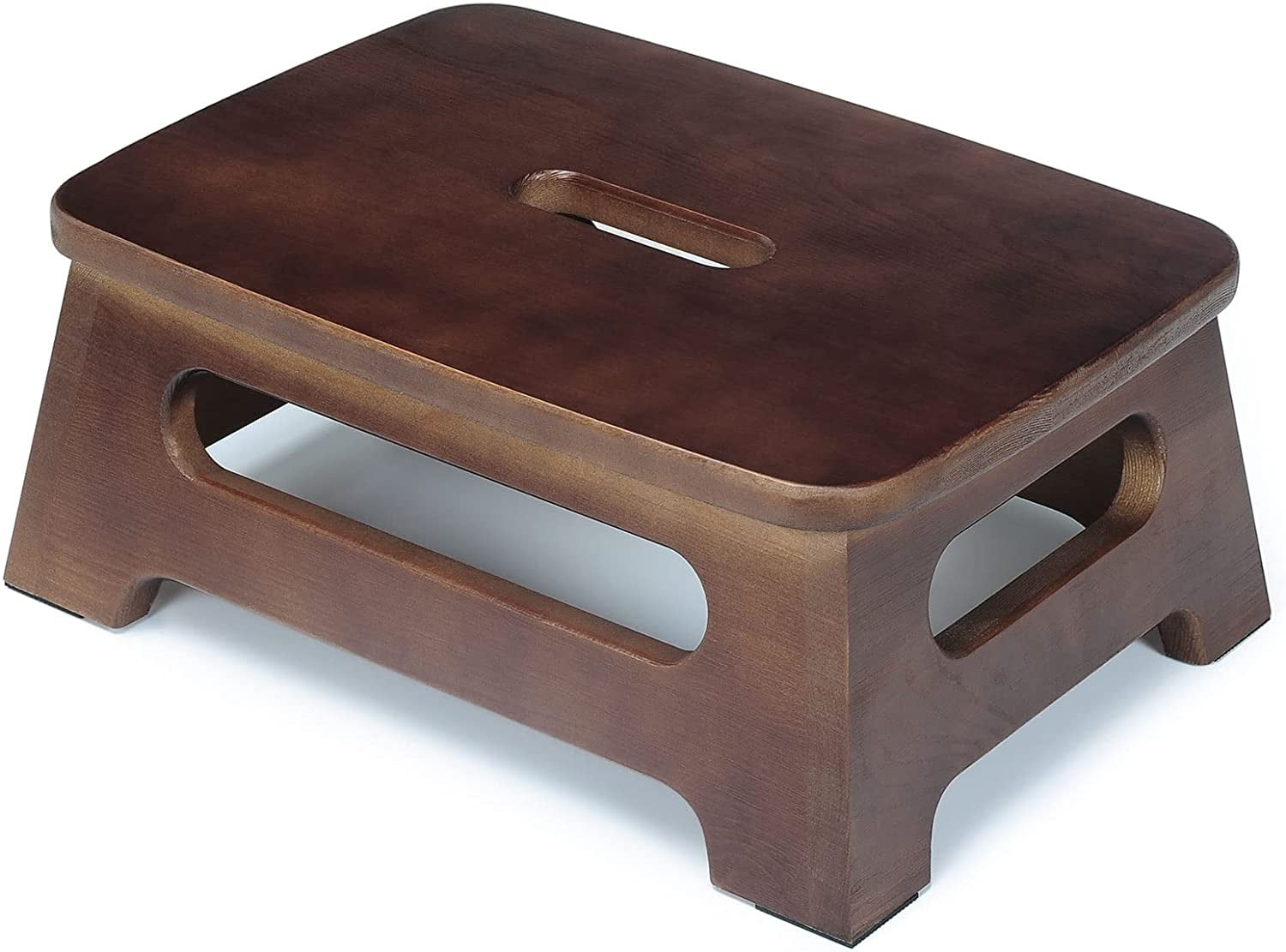 Wooden Step Stools for Adults, Portable Stepping Stool with Non-Slip ...