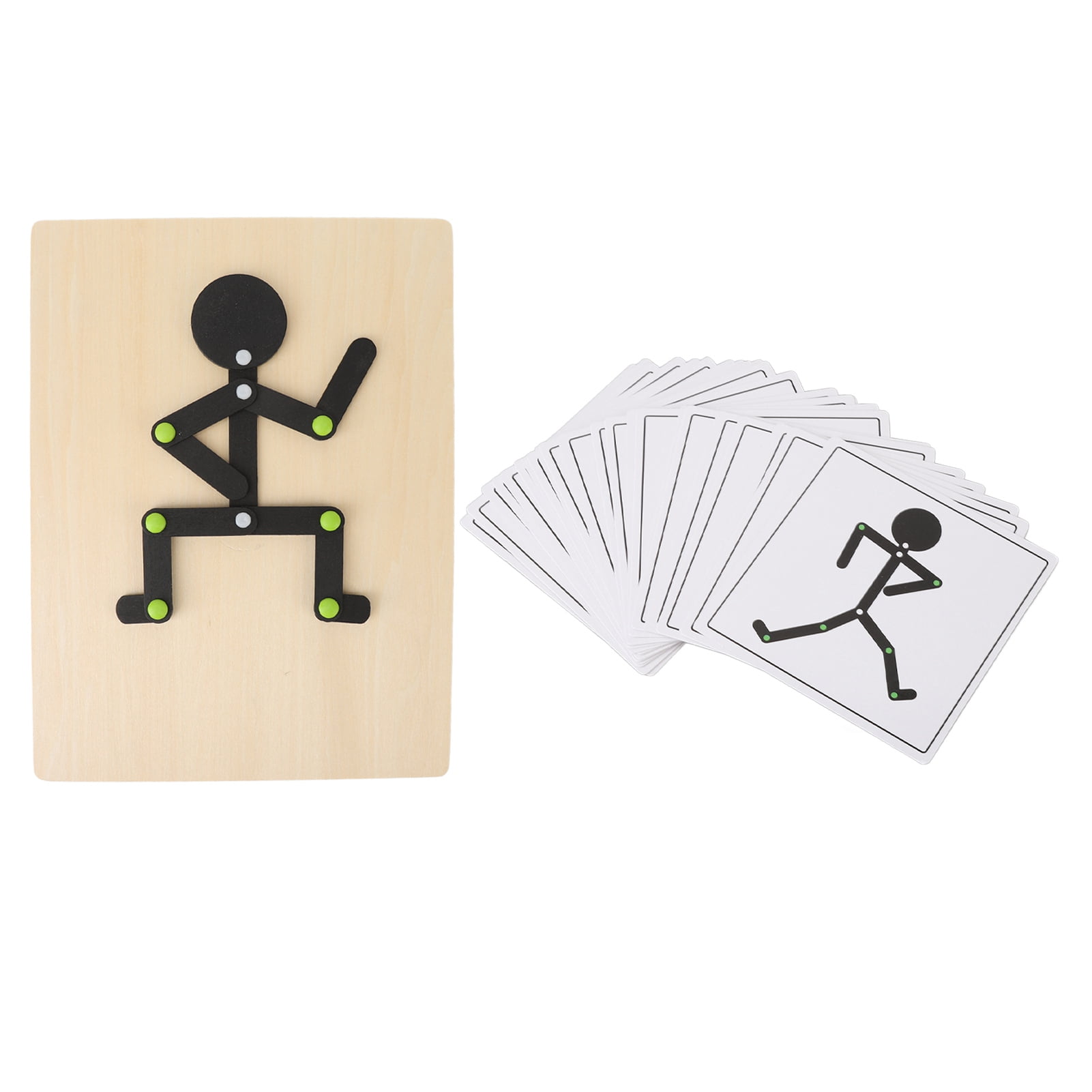 Wooden Stickman Toy Free Movement Limbs Educational Stick Man Puzzle ...