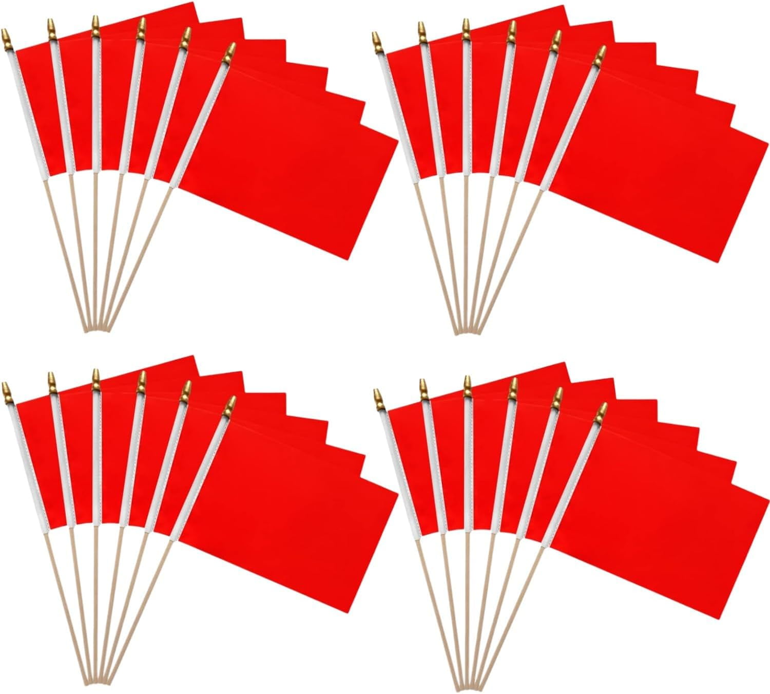 Wooden Sticks - 20 Packs Small Flags Purple Hand-hold Mini Flag Solid ...