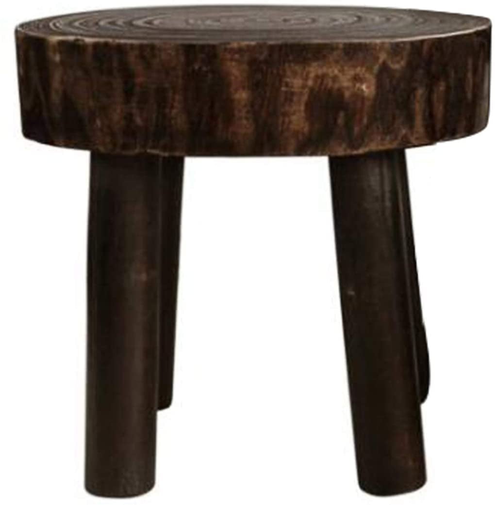 Wooden Stool Display Stand, Wood Grain Garden Plant Pot Riser, Indoor ...