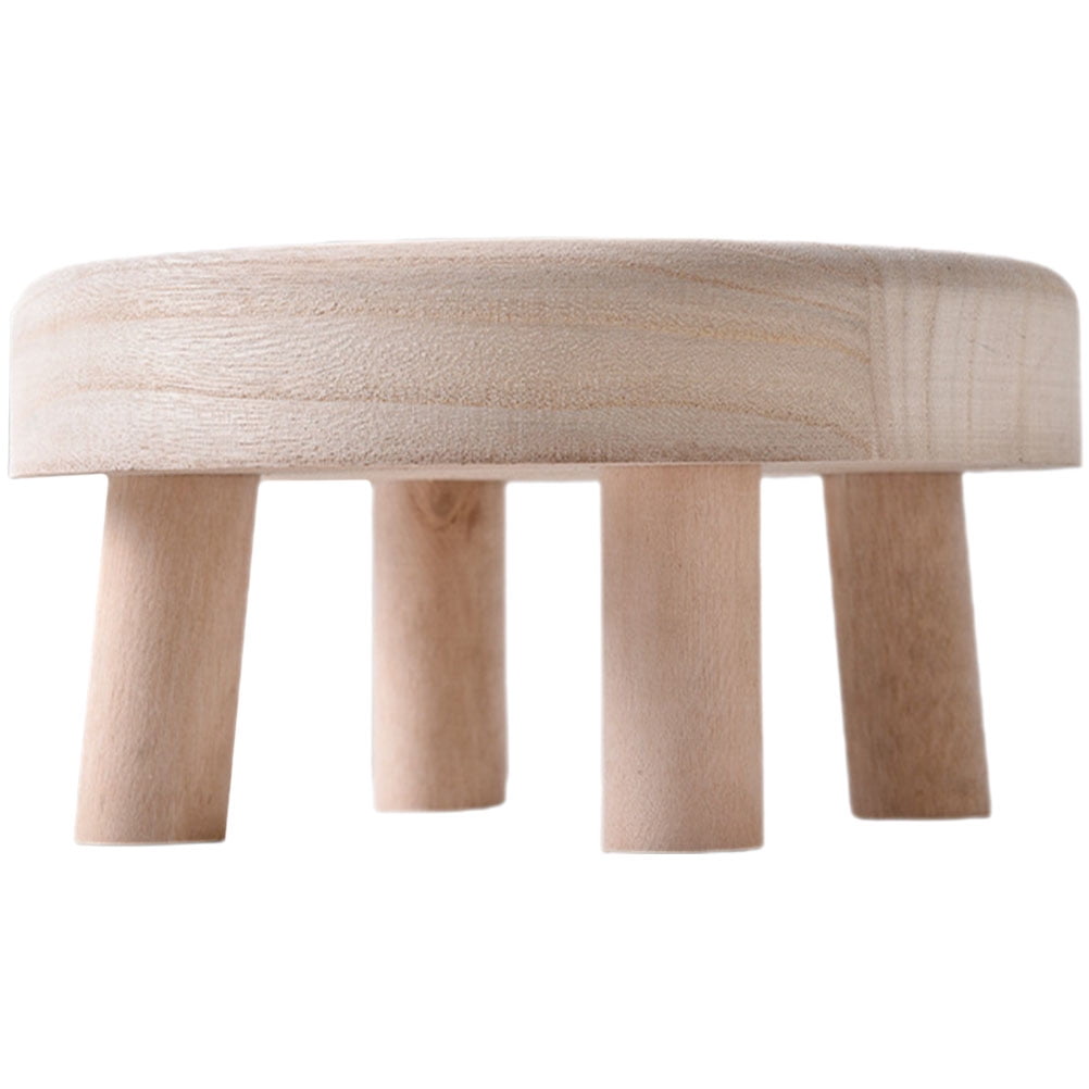 Wooden Stool Flower Stand Home Decor Indoor Plant Rack Wood Plant Riser ...