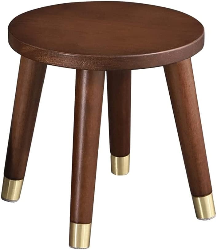 Wooden Stool Round Step Stool 10 Inch Plant Stands Detachable Legs ...
