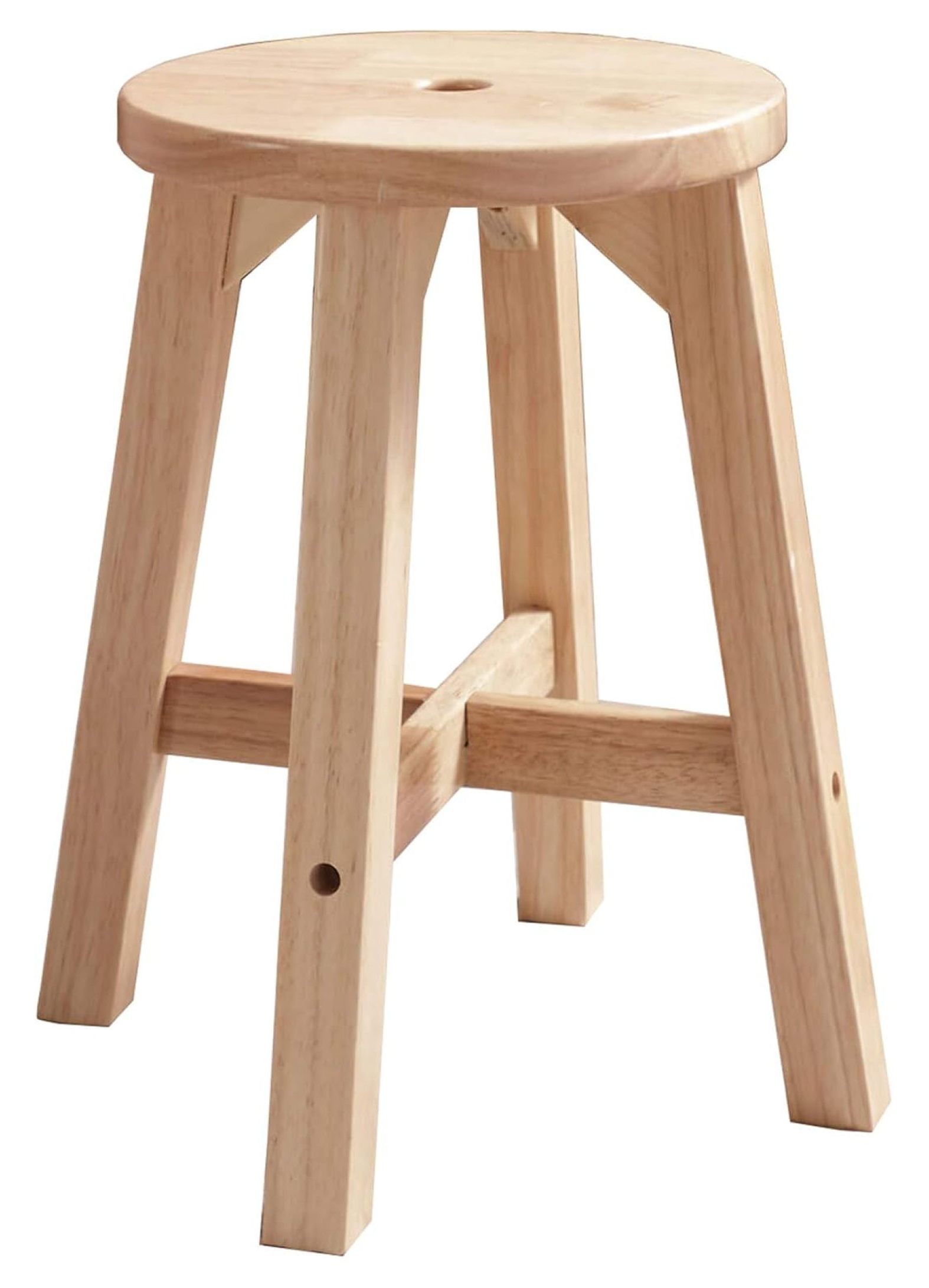 Wooden Stool, Solid Wood Round Stools - Walmart.com