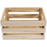 "Make Market® 18"" Stackable Natural Wooden Bin for Indoor Use ...