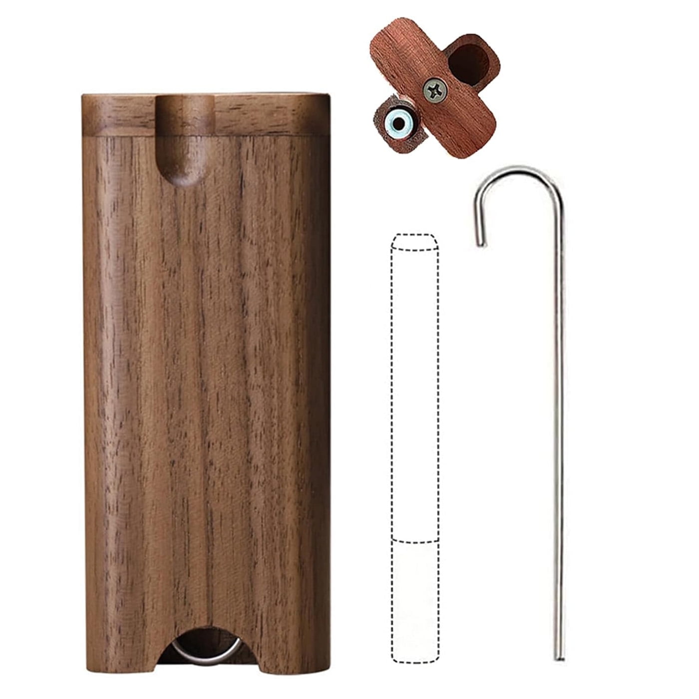 Wooden Storage Box Container with Hinged Lid and Front Clasp, Keepsake ...