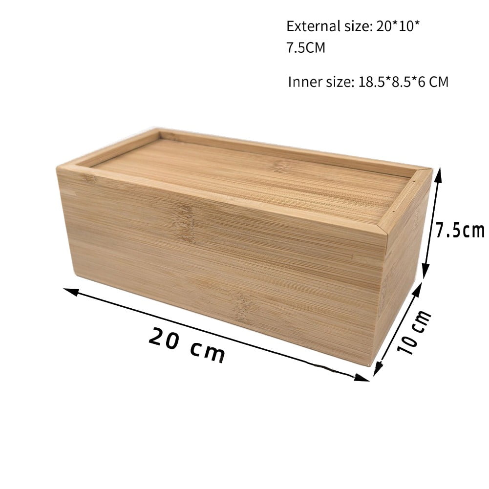 Wooden Storage Box Pull-out Box Storage Box With Cover Sliding Box ...