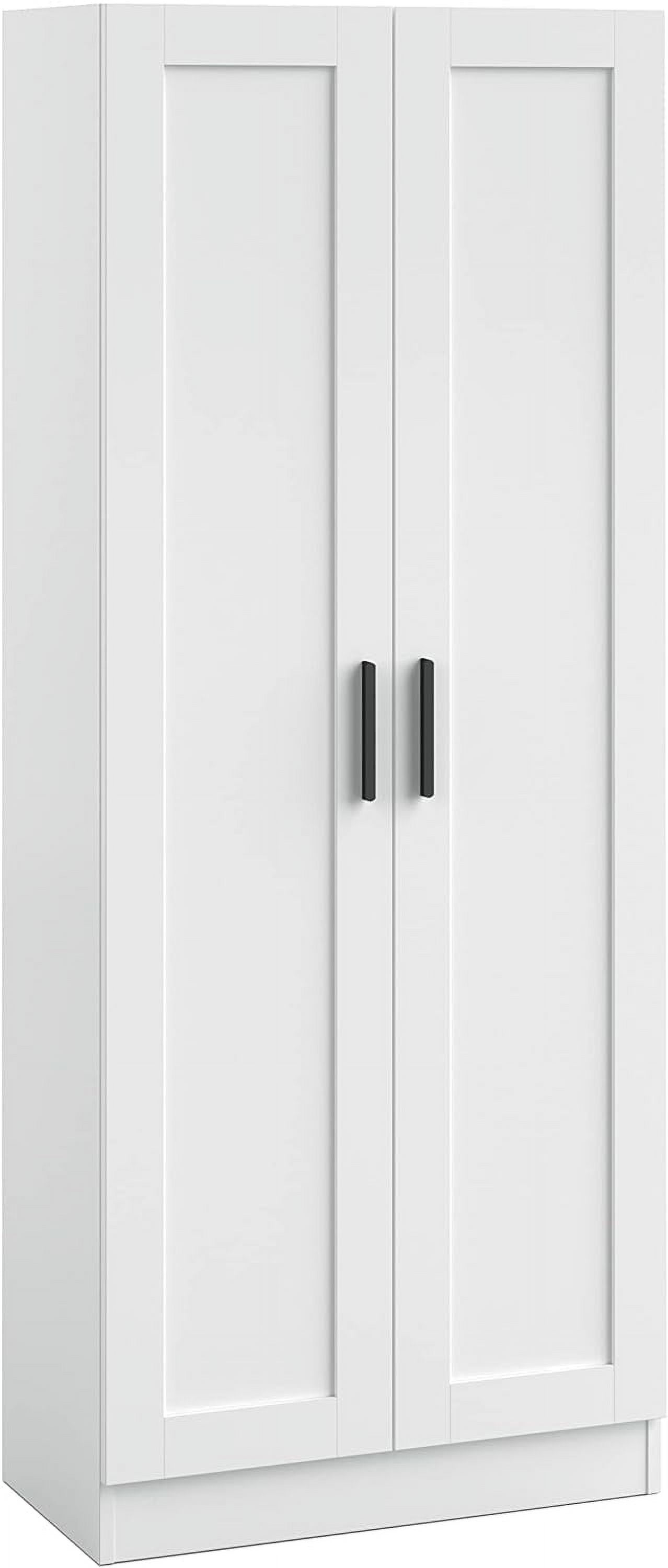 Wooden Storage Cabinet, Tall Pantry Cabinets with Doors and Shelves ...