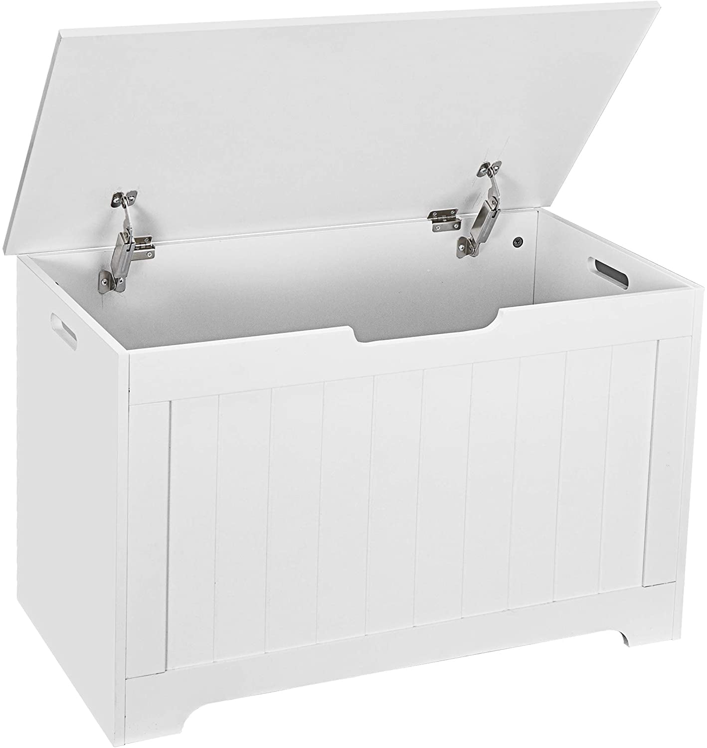 Wooden Storage Chest 30 Inches Toy Storage Box Large Entryway Bench ...