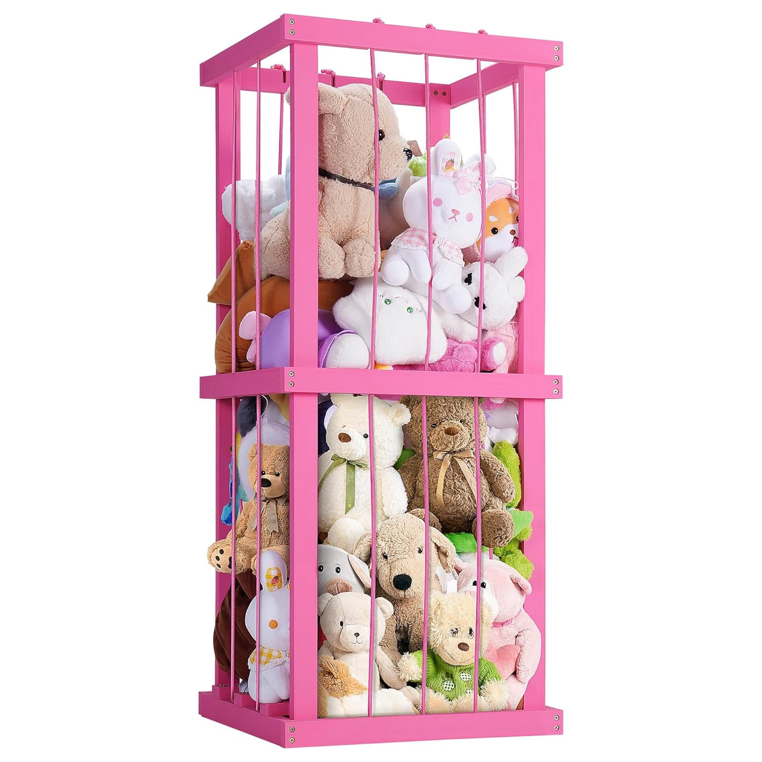 Wooden Stuffed Animal Storage, Extra Large Stuffed Animal Holder Plush ...