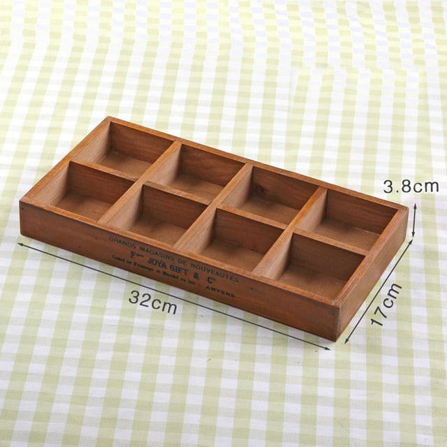 Wooden Succulent Plants Bonsai Boxes Desks Storage Box Home Office ...