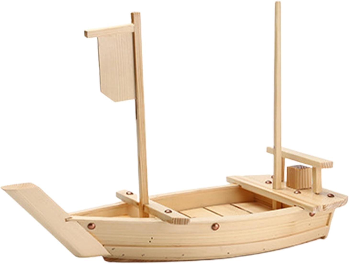 Wooden Sushi Boat Serving Plate:Sushi Plate Seafood Display Plate ...