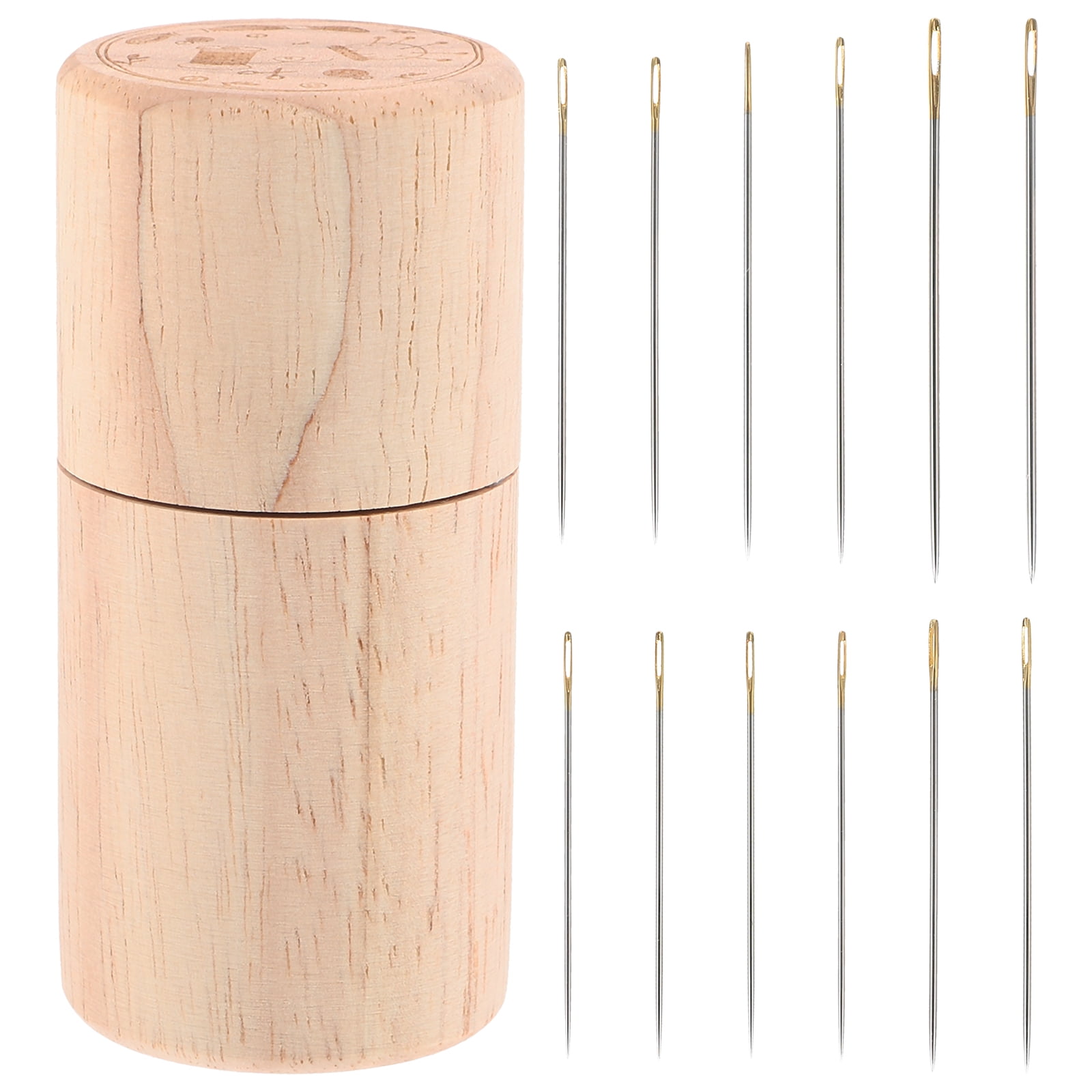 Wooden Syringe Storage Sewing Supply Box Metal Felt - Walmart.com