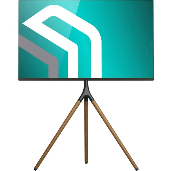 Wooden TV Tripod for 32-65 Inch Screen, Easel TV Stand Wood Weight up ...