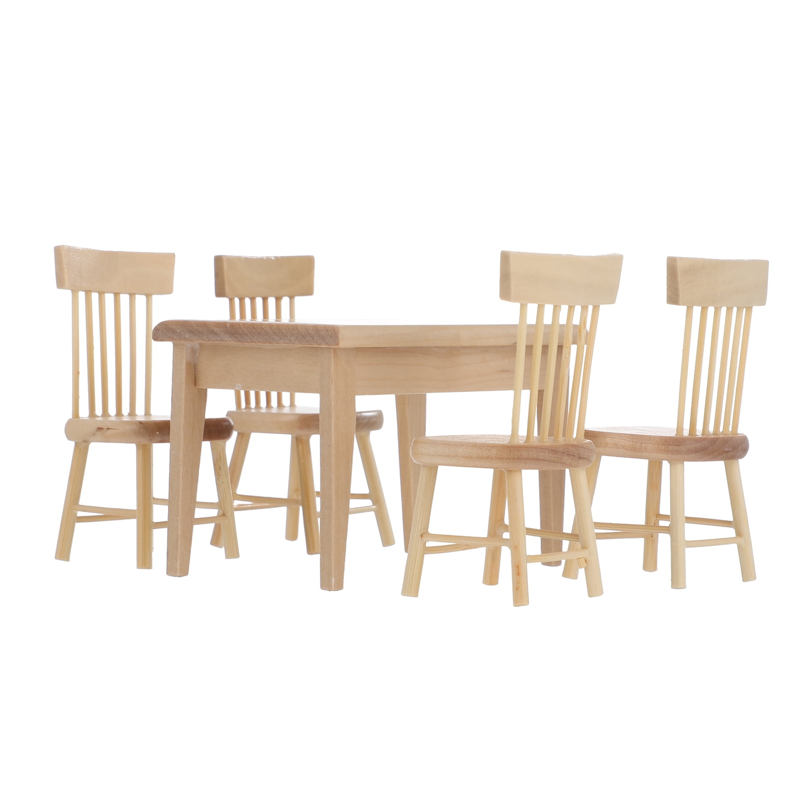 Wooden Table Chairs Miniature: Table and Chairs Set Table Chair Model ...