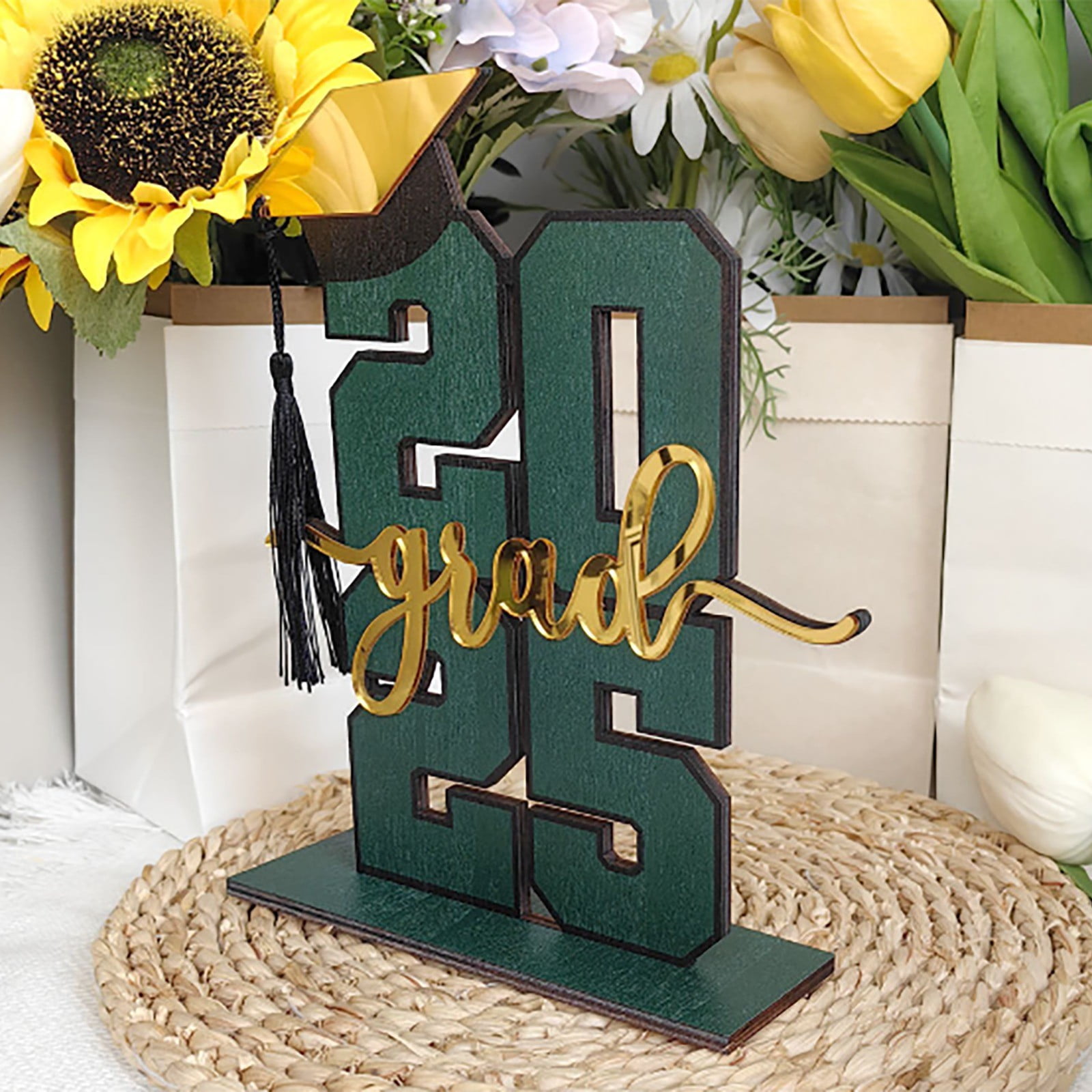Wooden Table Sign Class of 2025 Graduation Decorations Sign Class of ...
