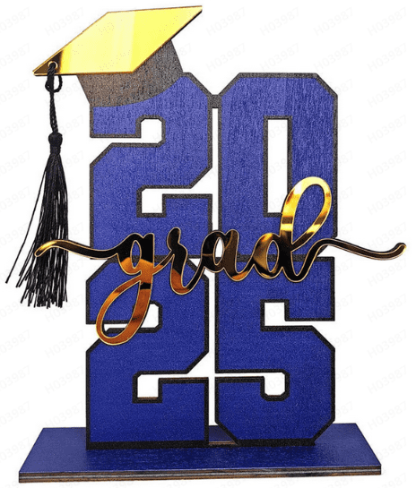 Wooden Table Sign Class of 2025 Graduation Decorations Sign Class of ...