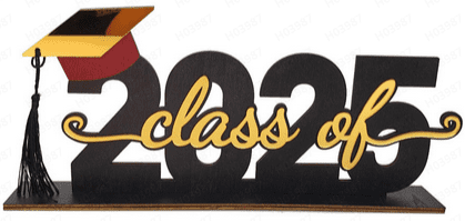 Wooden Table Sign Class of 2025 Graduation Decorations Sign Class of ...