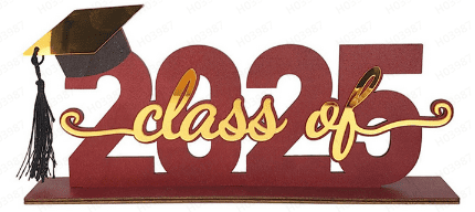 Wooden Table Sign Class of 2025 Graduation Decorations Sign Class of ...