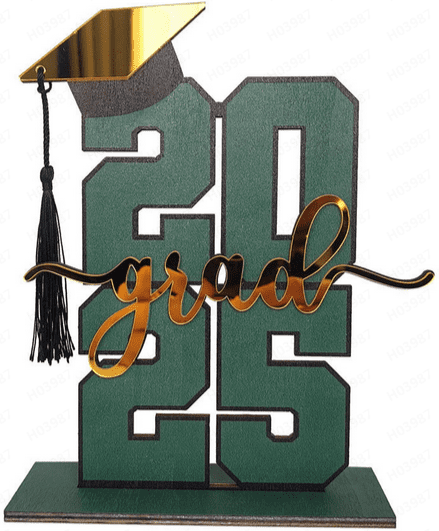 Wooden Table Sign Class of 2025 Graduation Decorations Sign Class of ...
