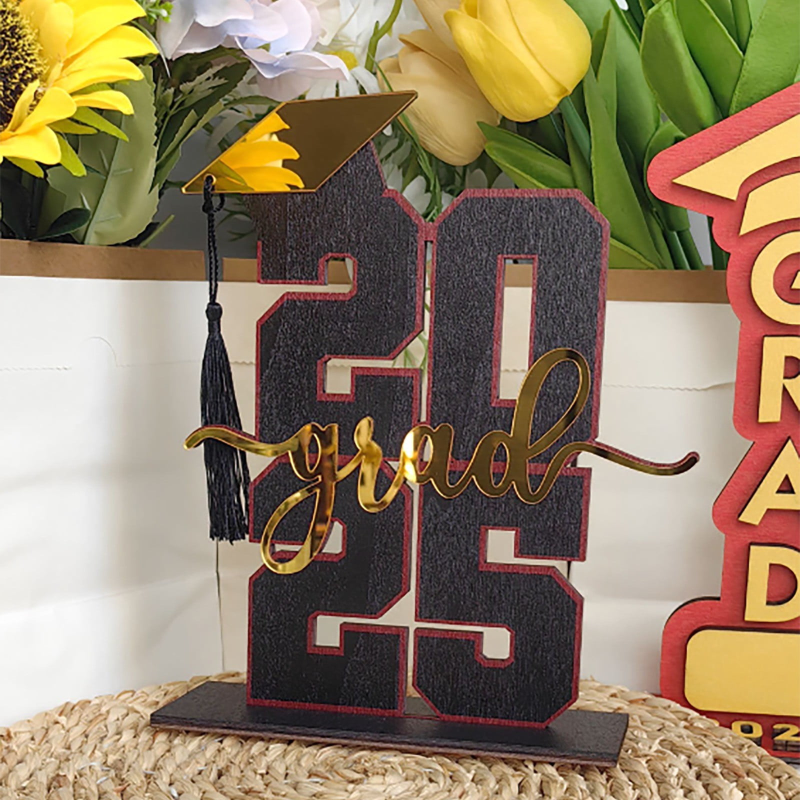 Wooden Table Sign Class of 2025 Graduation Decorations Sign Class of ...