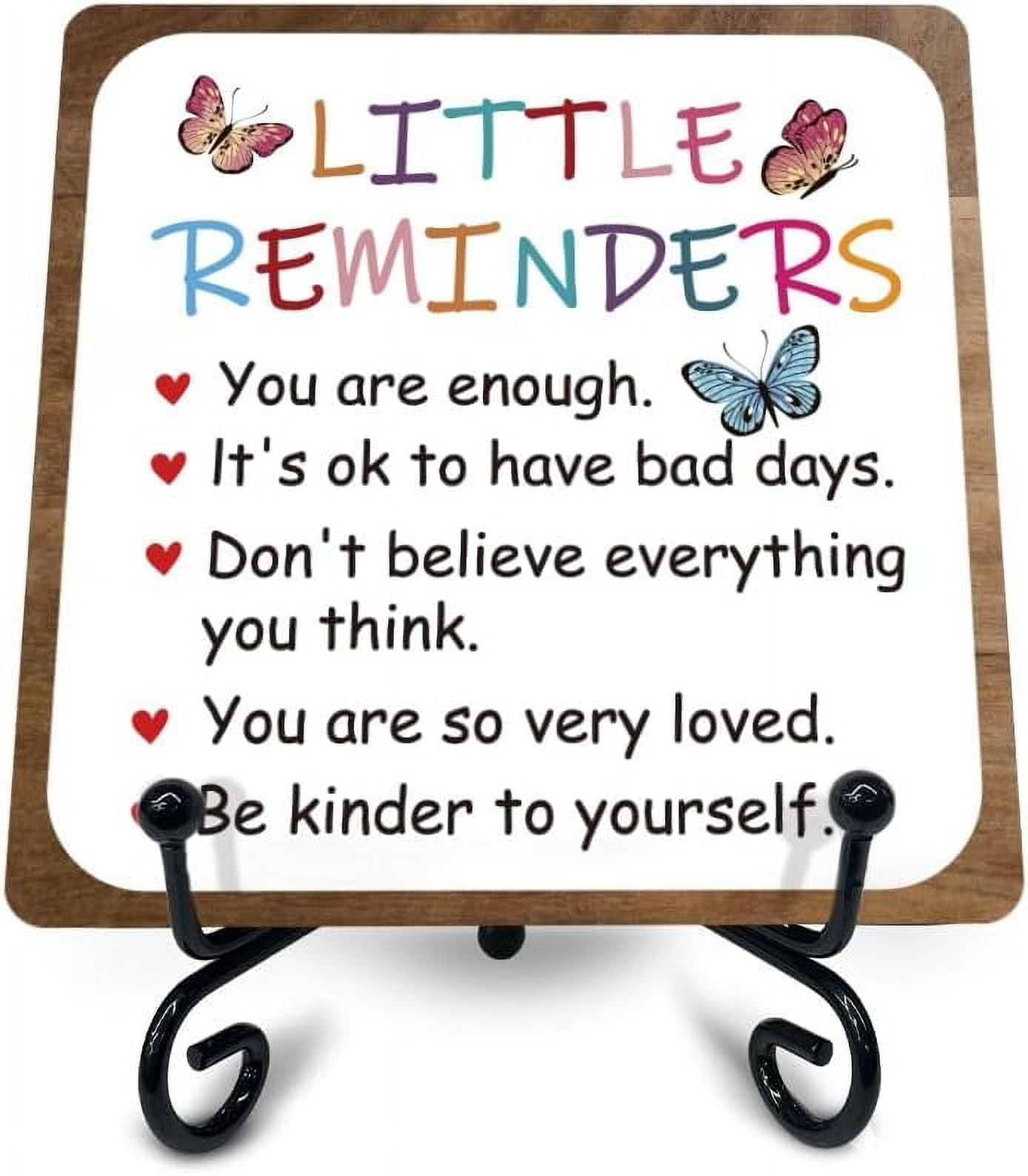 Wooden Table Sign Little Reminder Motivational Wooden Plaques with ...