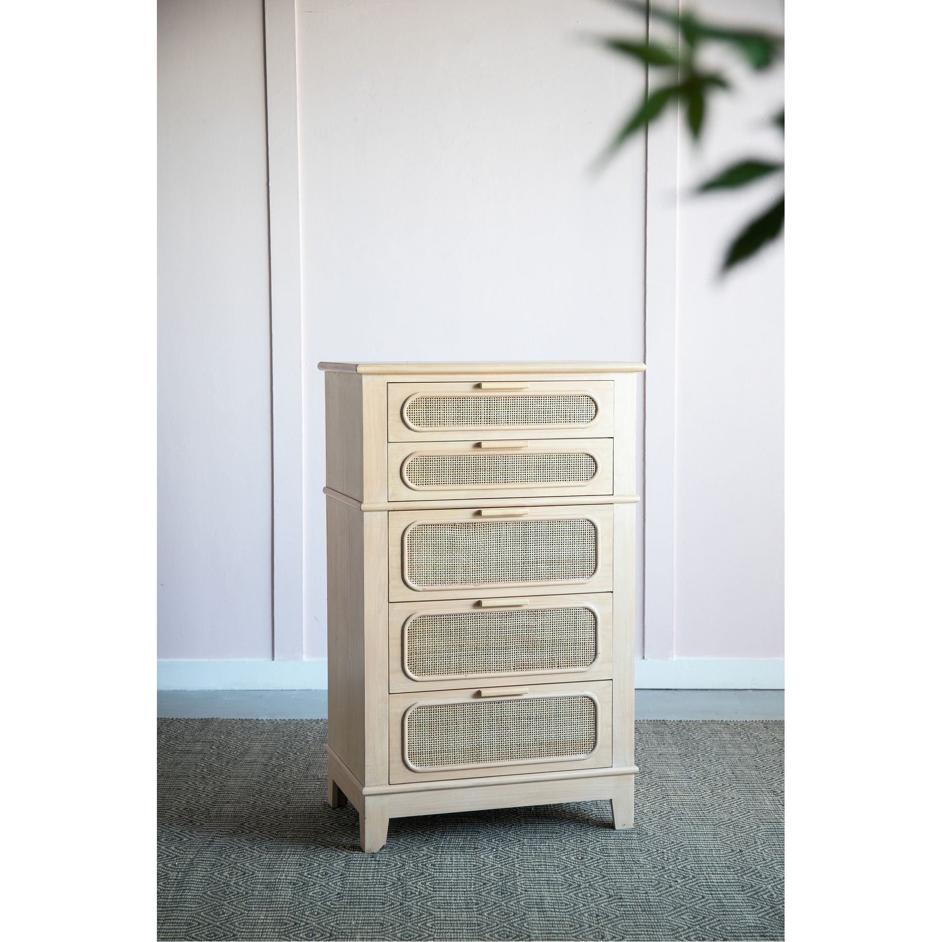 Wooden Tall Chest | Bohemian - Flavored Storage for Home | 60% MDF and ...