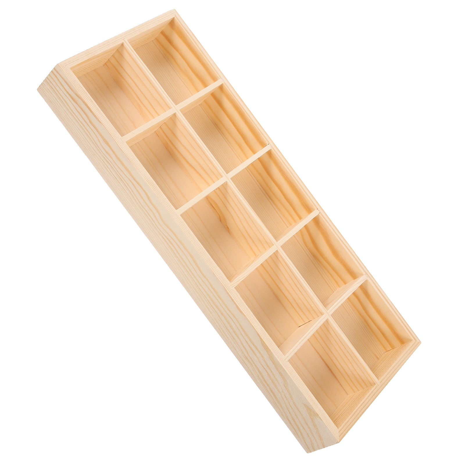 Wooden Tea Bag Storage Box Sugar Plate Packets Holder Organizer for ...