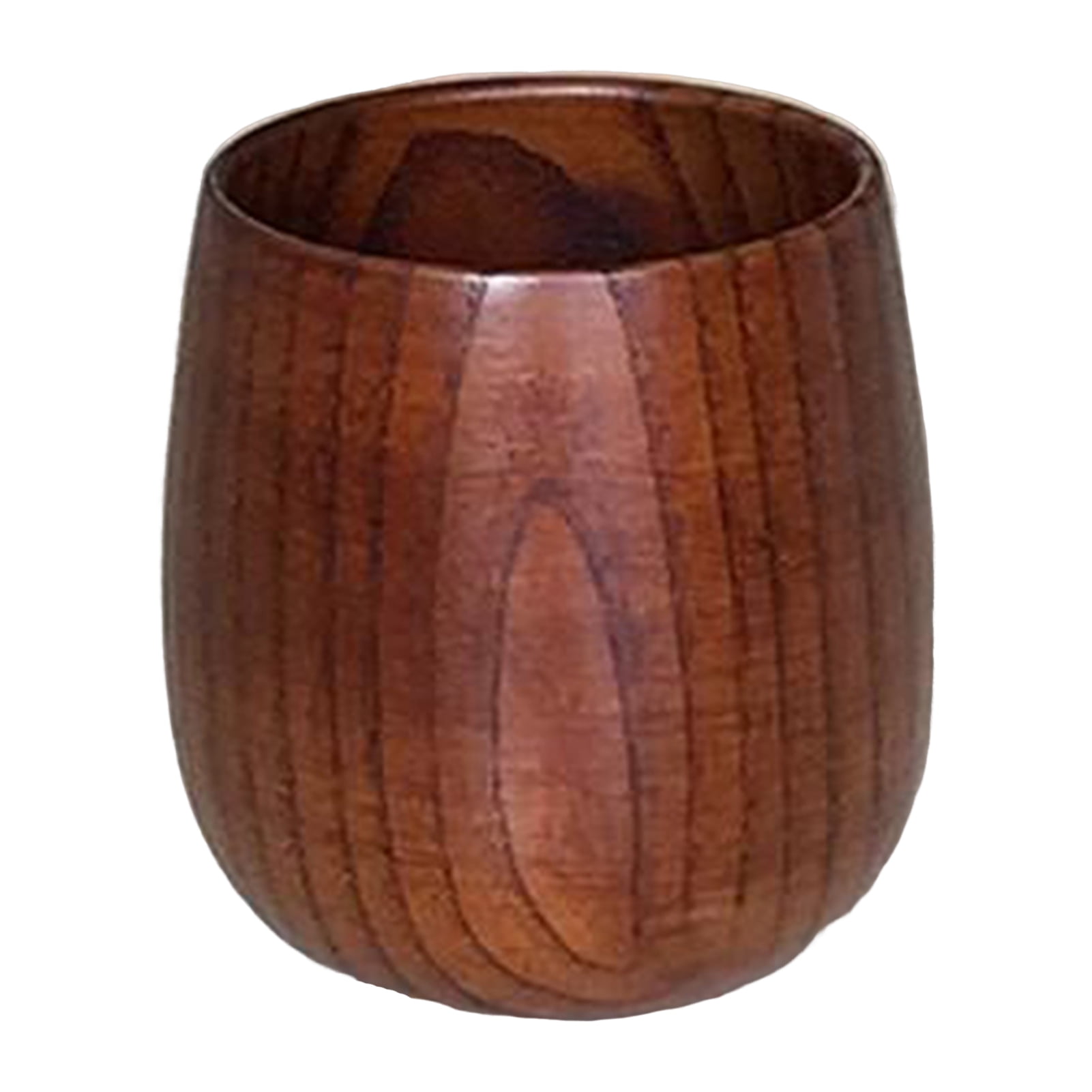 Wooden Tea Cups Handcrafted Wooden Water Cup Vintage Tea Coffee Mug Natural Solid Wood Drinkware ...