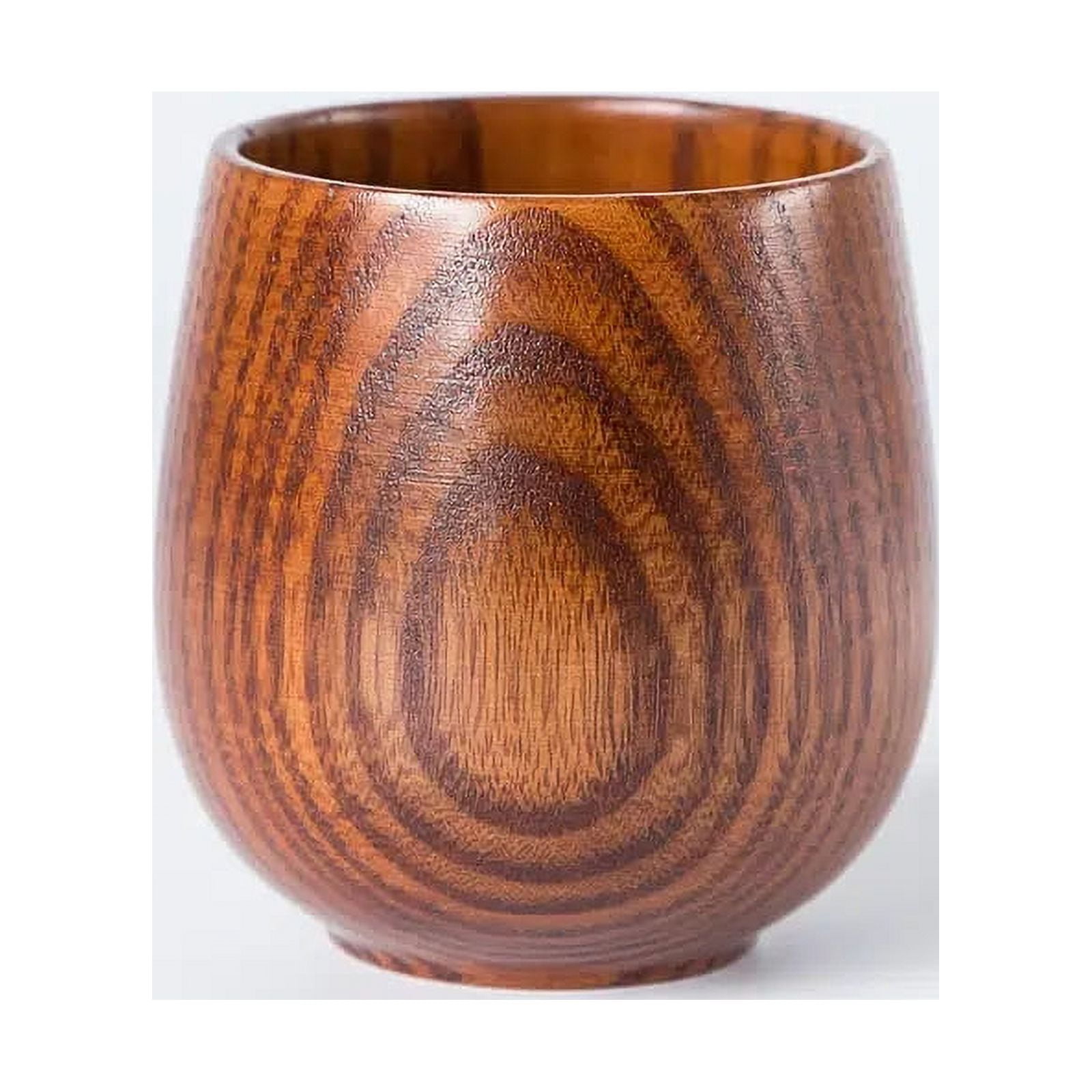Wooden Tea Cups Top Grade Natural Solid Wood Tea Cup 1 Pack,Wooden ...