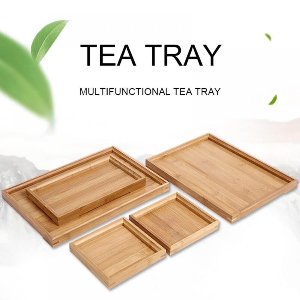 Wooden Tea Tray,Rectangle Wooden Tea Tray Serving Table Plate Snacks ...