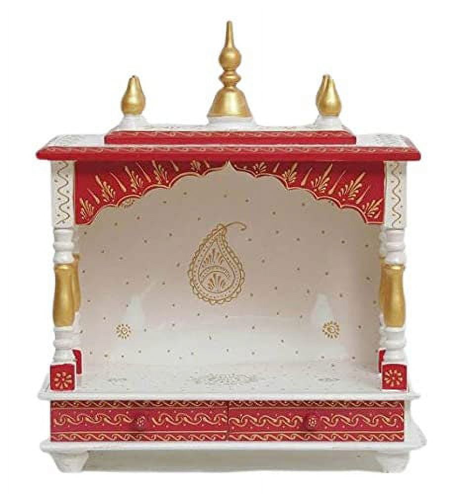 Wooden Temple For Home And Office / Designer Puja Mandir With Storage ...